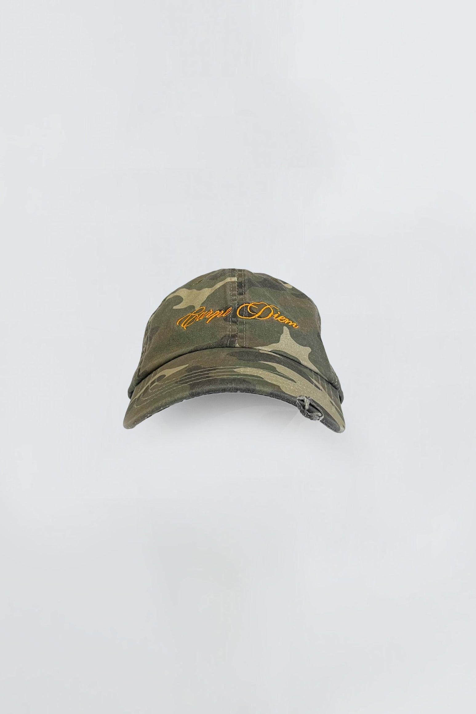 Carpe Diem camouflage Baseball Cap | Recycled Cotton | Deadwood ...