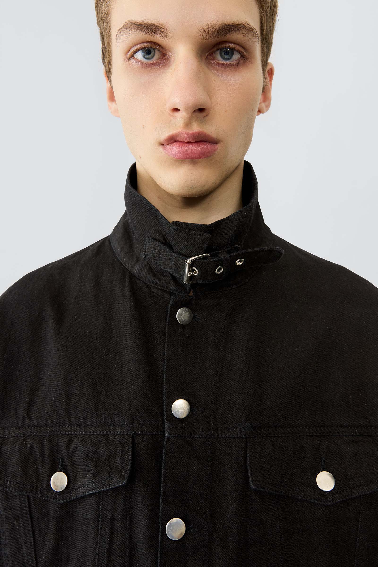 Oversized Black Denim Jacket | Shop now - Deadwood Studios